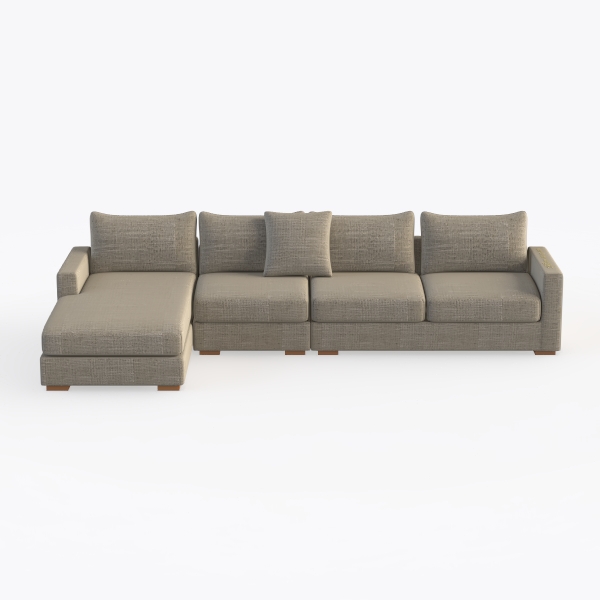 Belffin Modular Sectional Sofa with Pull Out Couch | Homestyler ...
