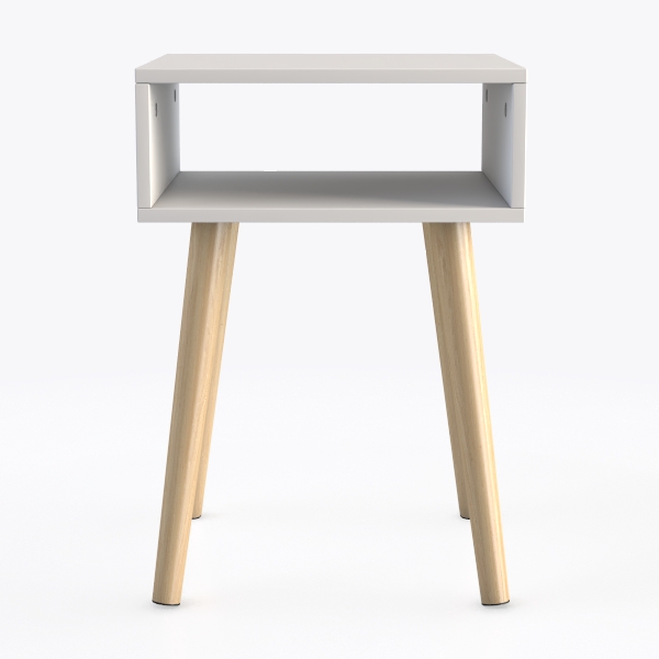 Medieval Modern Bedside Table, 2-Drawer Rubber | Homestyler originated ...
