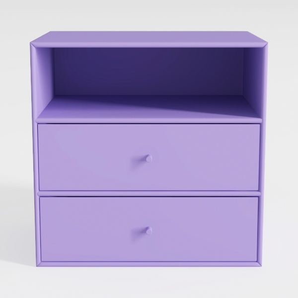 Dresser for Bedroom with 7 Drawers, Purple | Homestyler