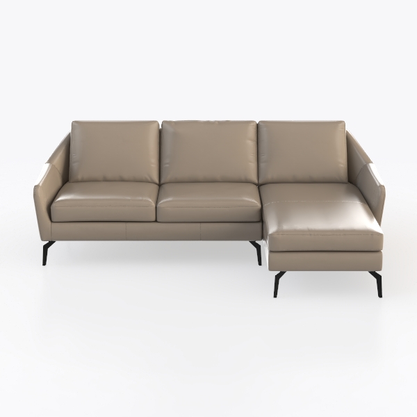 Meibamake L Shaped Sofa Sectional Couch Genuine Le | Homestyler ...